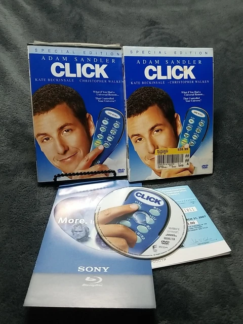 CLICK (DVD, 2006) Special Edition Adam Sandler Christopher Walken w ...