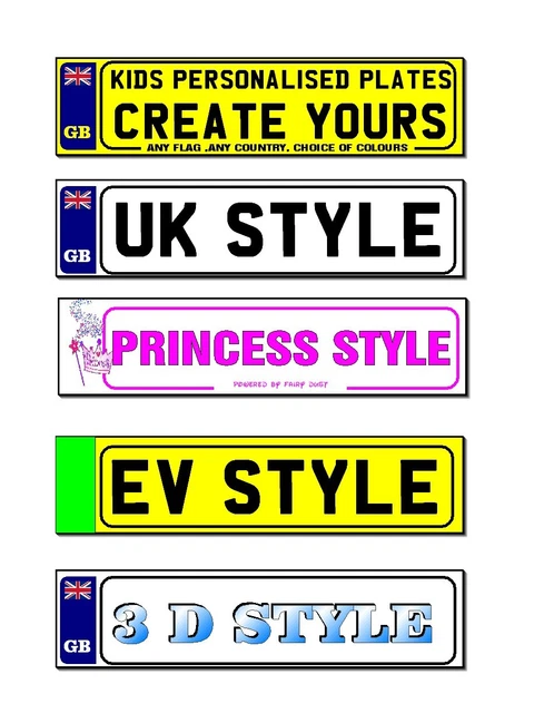 PERSONALISED NUMBER PLATES KIDS Senna McLaren Electric Ride On car ...