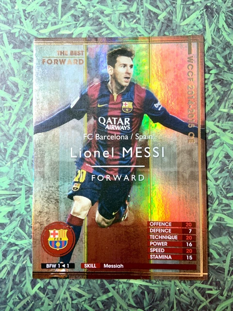 PANINI WCCF 2014-15 Lionel Messi FC Barcelona Refractor Soccer card BFW ...