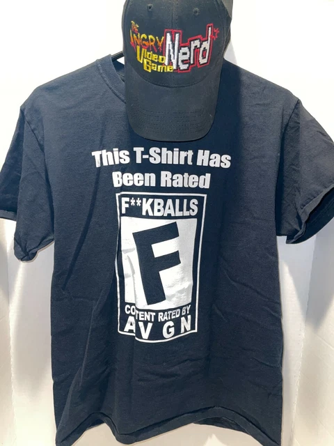 VTG ANGRY VIDEO Game Nerd AVGN Fan Merch ScrewAttack ball Cap Hat L ...