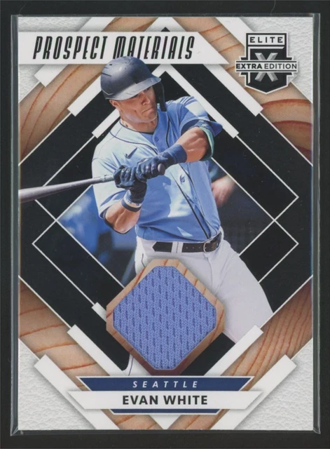 2020 PANINI ELITE Extra Edition Prospect Materials noir Evan blanc ...