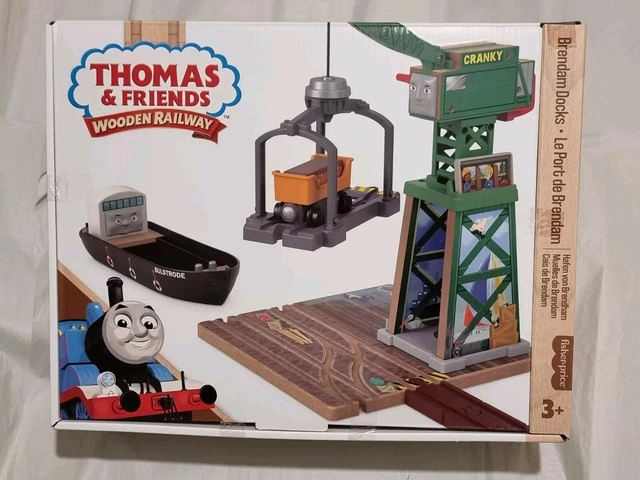 THOMAS TANK & Friends SODOR BRENDAM DOCKS - CRANKY WOODEN NEW FISHER ...