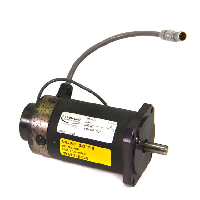 NEW ELECTROCRAFT MODEL E643 DC Servo Motor 643-040-0121 Series 2L Rev B ...