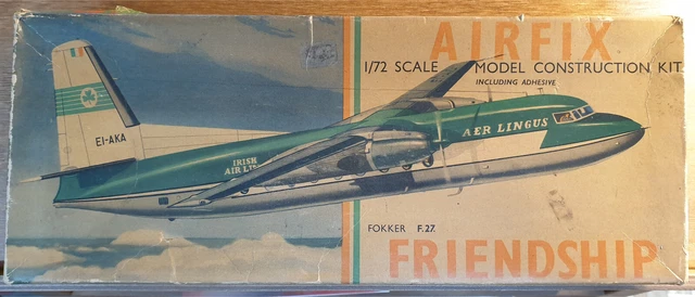 AIRFIX FOKKER F 27 Friendship Air Lingus 1:72 um 1960, ungebaut, nicht ...