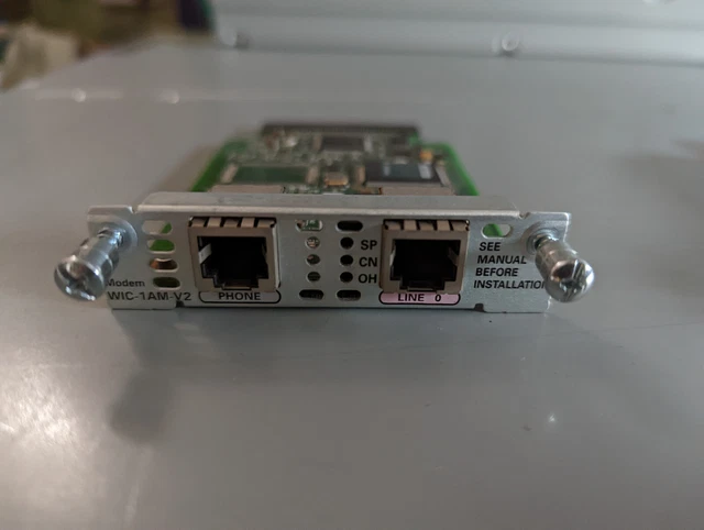 CISCO WIC-1AM-V2 ANALOGUE Modem WAN card £15.00 - PicClick UK