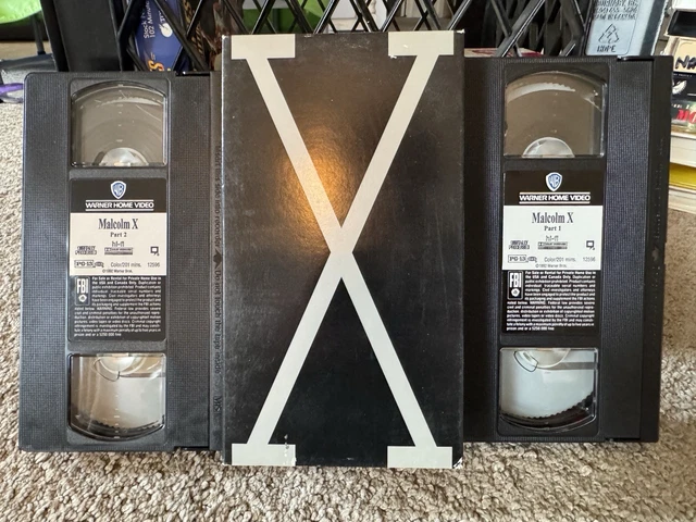 MALCOLM X (VHS, 1993, 2-Tape Set) Denzel Washington, Angela Bassett £4. ...