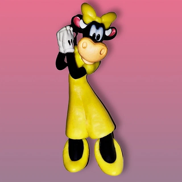 RARE WALT DISNEY Clarabelle Cow 2.5” PVC Toy Figure Vintage 1990’s ...