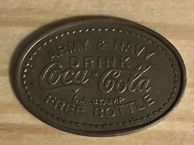 VINTAGE COCA-COLA COLLECTIBLE Token “ARMY & NAVY DRINK COCA-COLA” Free ...