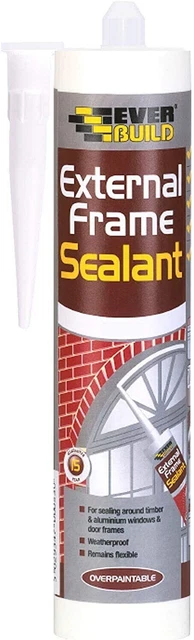 EVERBUILD EXTERNAL FRAME Sealant Flexible Window Door Frames, 4 tubes ...