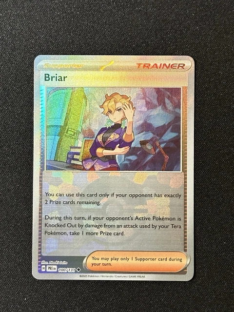 POKEMON TCG - Prismatic Evolutions - Pokeball Textured - Briar - 100/ ...