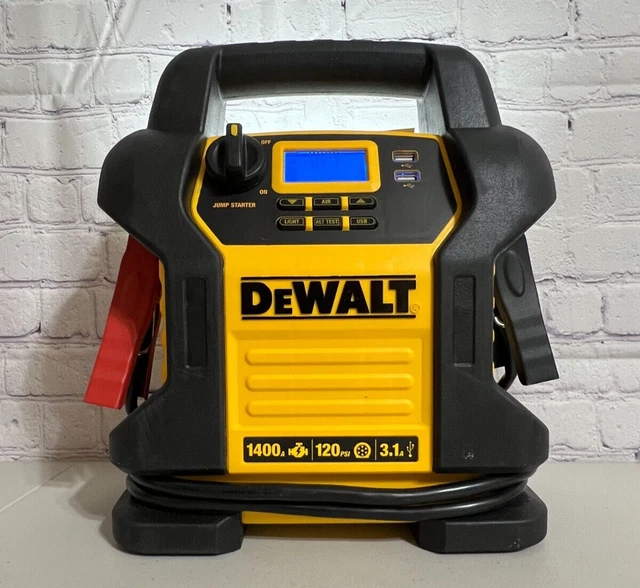 DEWALT DXAEJ14 DIGITAL Portable Power Station Jump Starter - 1400 Peak ...