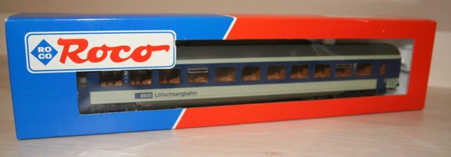 ROCO HO 44475 Swiss Bls Lotschbergbahn 2Nd Class Standard Car ...