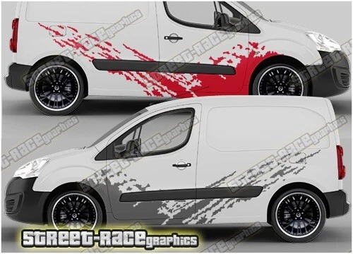 CITROEN BERLINGO RALLY 021 sport van racing stripes decals graphics ...