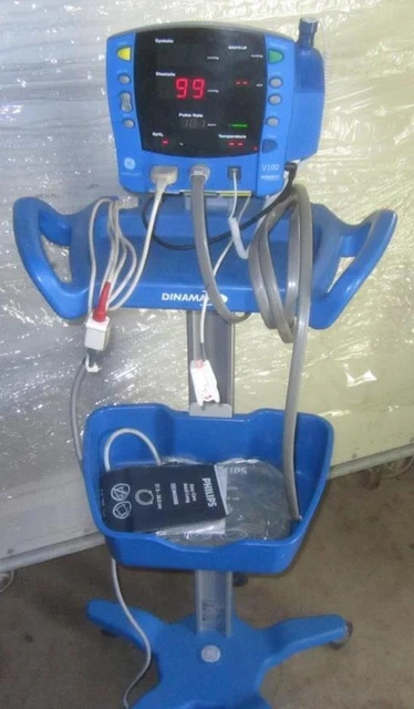 GE DINAMAP CARESCAPE V100 Vital Signs Monitor NIBP Masimo SpO2 Temp ...