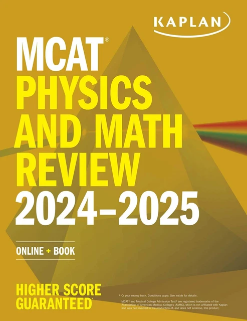 MCAT PHYSICS Y Math Review 2024-2025: Online + Libro (Kaplan Prueba ...