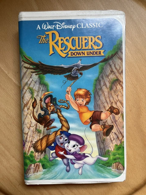 THE RESCUERS DOWN Under VHS Walt Disney Black Diamond Classic (1991 ...