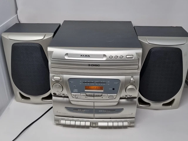 ALBA RADIO Cassette 3 Disc CD Changer Stereo 3050 Mini System ...