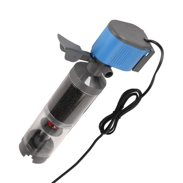 (UK PLUG 220V)AQUARIUM Pump Filter Multifunction Quiet Oxygenation ...