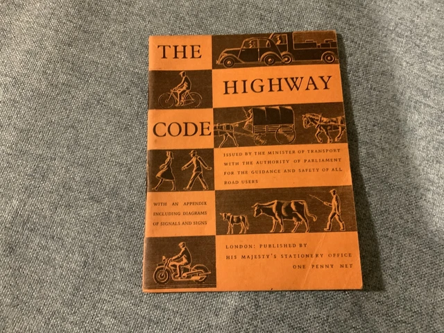 THE HIGHWAY CODE Original Booklet Print Date 5/46 Ministry Of Transport ...