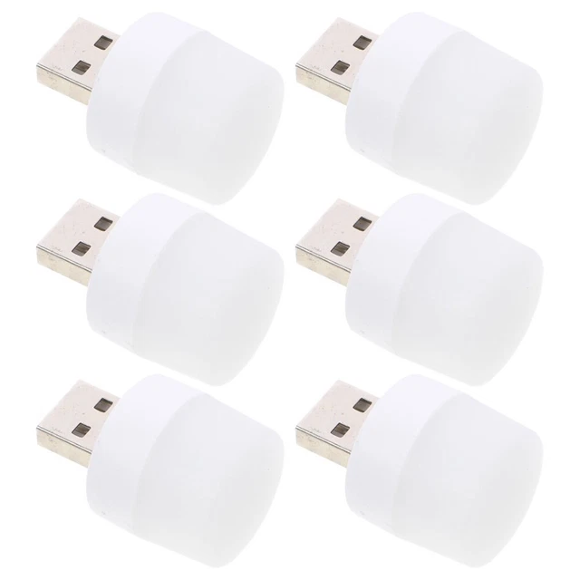6 PCS LED Lights Usb Lamps for Bedrooms Usb-powered Nightlight Portable £7.65 - PicClick UK
