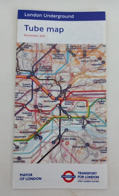 LONDON UNDERGROUND TUBE Map - NEW May 2023 - 3 Pack - TFL Current ...