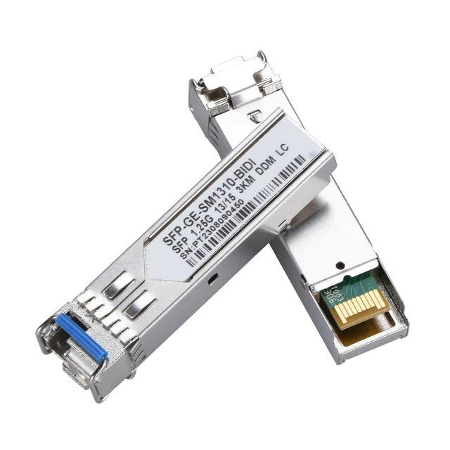 1 PAIR 3KM Single-Mode Fiber SMF LC Simplex Connector SFP Transceiver ...