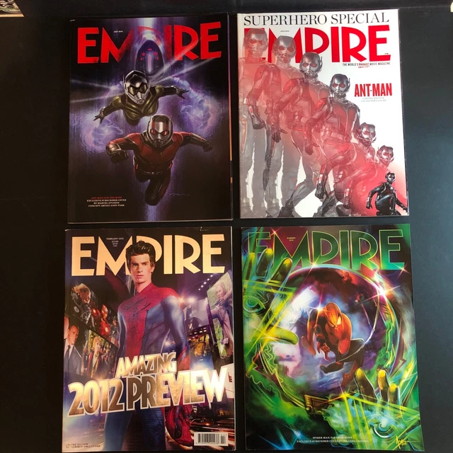 4 X EMPIRE Magazine Marvel Superhero Special Spiderman Ant-Man ...