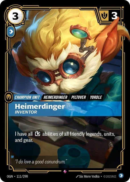HEIMERDINGER - INVENTOR - Riftbound - Origins $0.99 - PicClick CA