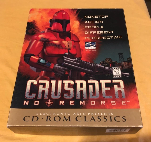 VINTAGE CRUSADER NO REMORSE 1997 Big Box PC CD-ROM game decent ...