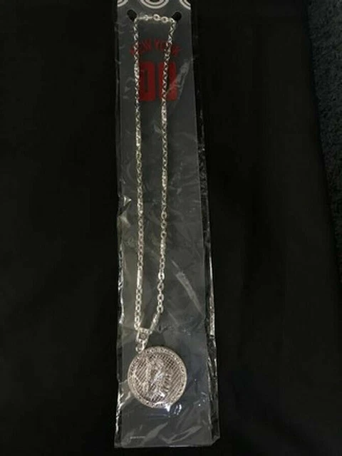 HIP HOP JEWELRY Iced Out Chrome G-UNIT Silver Spinner Necklace Pendant ...