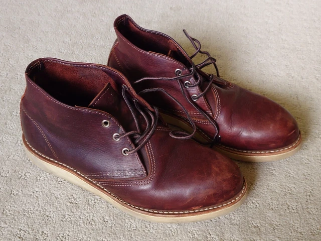 RED WING 3141 Work Chukka Briar Oil-Slick Leather Boots Shoes Size 10 ...