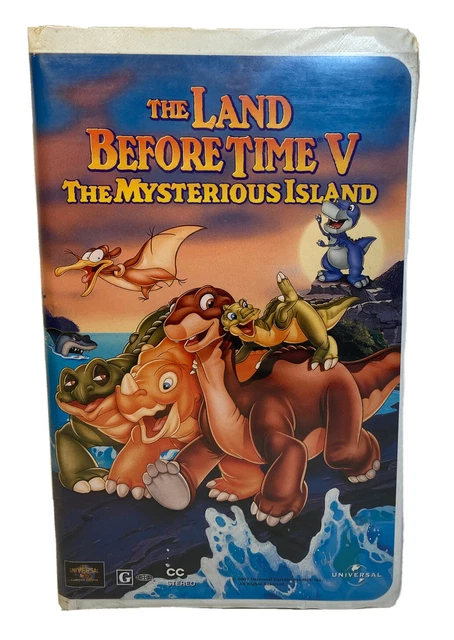 THE LAND BEFORE Time V Five Mysterious Island VHS 1997 Clamshell Case ...