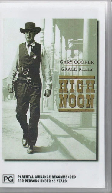 HIGH NOON VHS Gary Cooper Grace Kelly western PAL video cassette ...