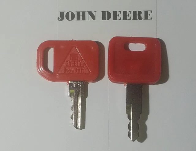 (6) JOHN DEERE Keys (JD) 3 of each key seen, Heavy Equipment Ignition ...