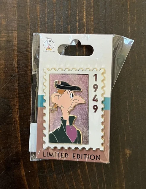 DISNEY DEC HERO Profile Postage Stamp Ichabod Crane Pin! LE250! 1949 ...