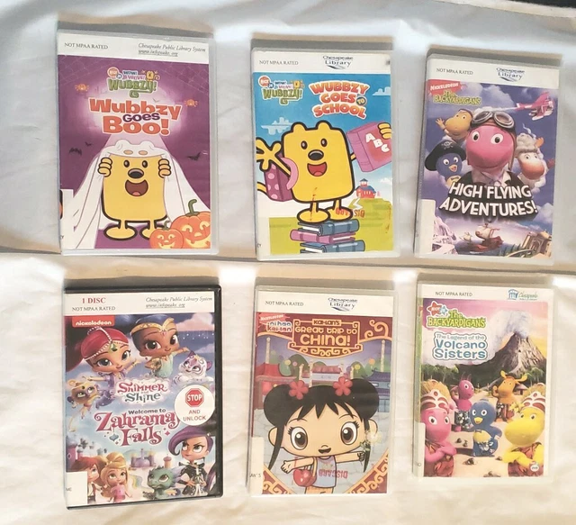 NICKELODEON NICK JR DVD Lot Of 6 Backyardigans, Wubbzy, Kia Lan Ex ...