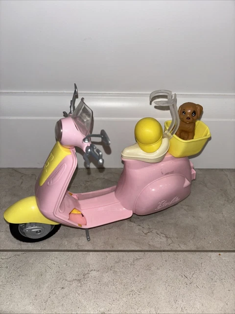 BARBIE FRP56 ESTATE Mo-Ped Motorbike for Doll Pink Scooter £5.00 ...