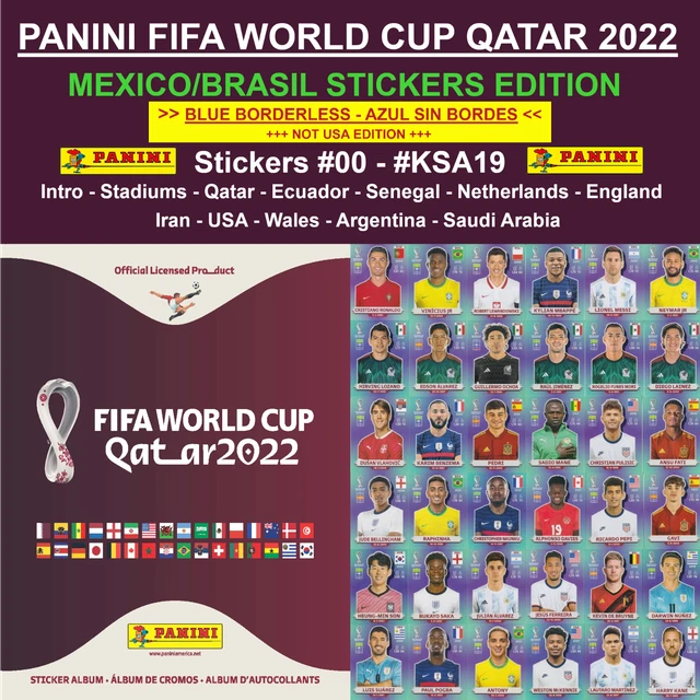 PANINI WORLD CUP QATAR 2022 - MEXICO/BRASIL Edition - Stickers #00 - # ...