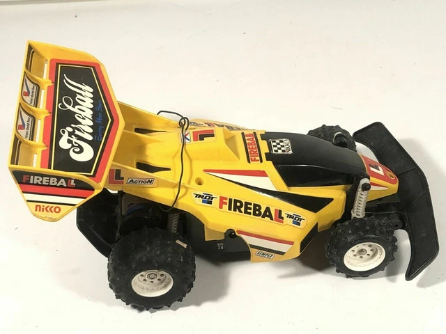 NIKKO FIREBALL DICTATOR Yellow Buggy Electric RC Race Car Vintage 1988 ...