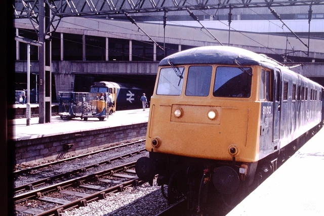 1980S BRITISH RAIL BR Diesel Loco 81013 Birmingham New St Railway Slide ...