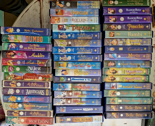 LOT DE 46 VHS Disney EUR 100,00 - PicClick FR