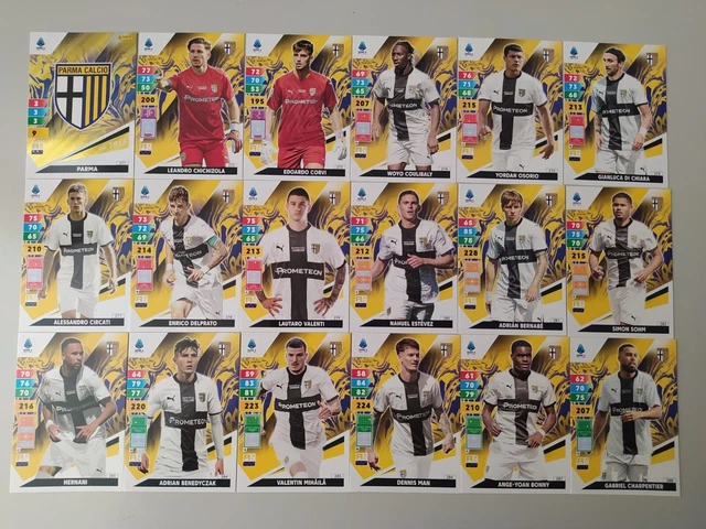 PANINI CALCIATORI ADRENALYN 2024-25 2025 Parma Squadra Completa 18 Card EUR 8,00 - PicClick IT