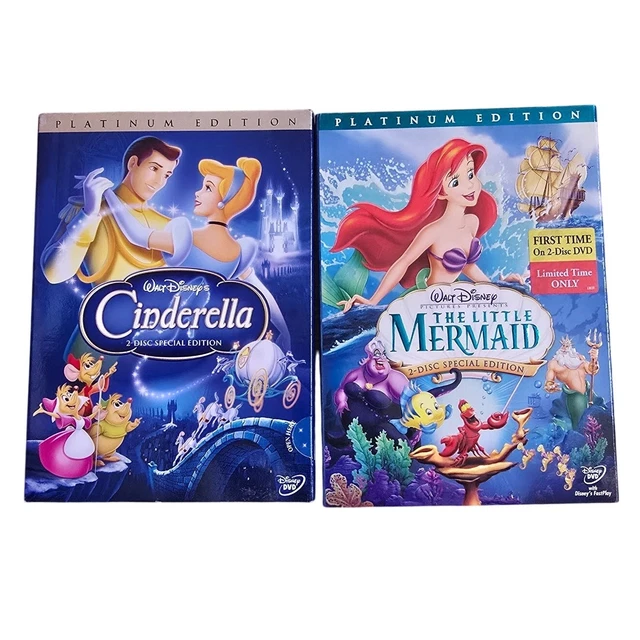 PLATINUM EDITION CINDERELLA and The Little Mermaid NIB $18.00 - PicClick