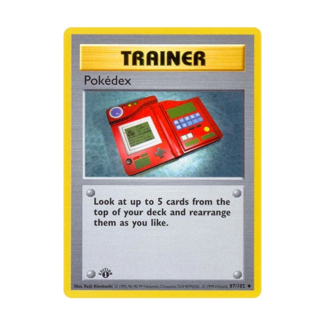 POKEMON POKEMON BASE Set (Shadowless) Pokedex (U) #87 (1st Ed) EX £24. ...