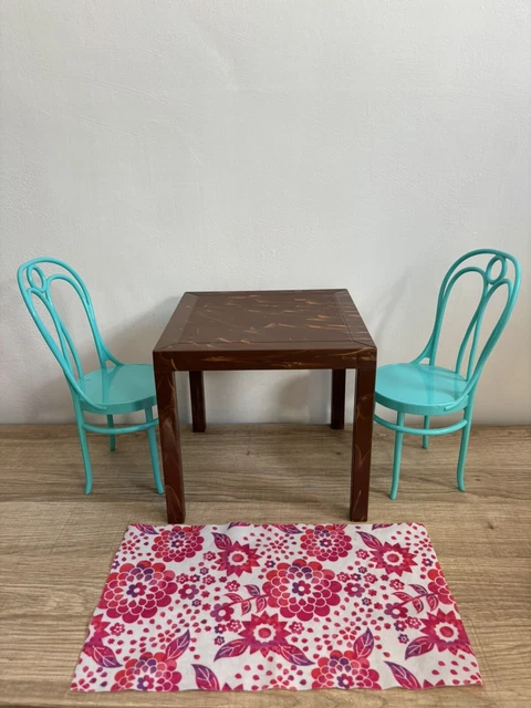 OUR GENERATION DOLL Pizza Table & X2 Chairs In VGC £14.99 - PicClick UK