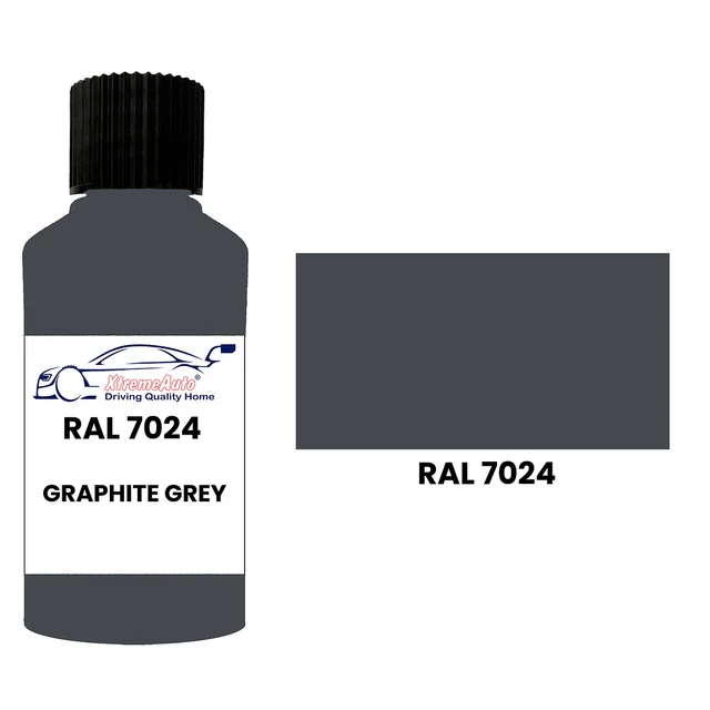 RAL 7024 GRAPHITE grey GLOSS TOUCH UP PAINT BRUSH REPAIR SCRATCH ...