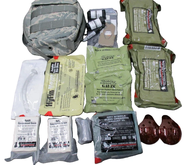 NOS USAF FIRST Aid Kit Jfak Air Force Blow Out Medical Supply Set Joint ...
