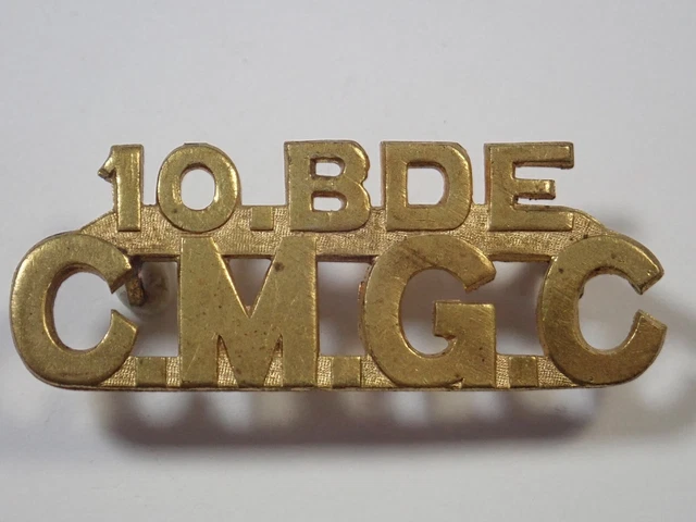 CANADA: 10TH BRIGADE Canadian Machine Gun Corps original WW1 Shoulder ...
