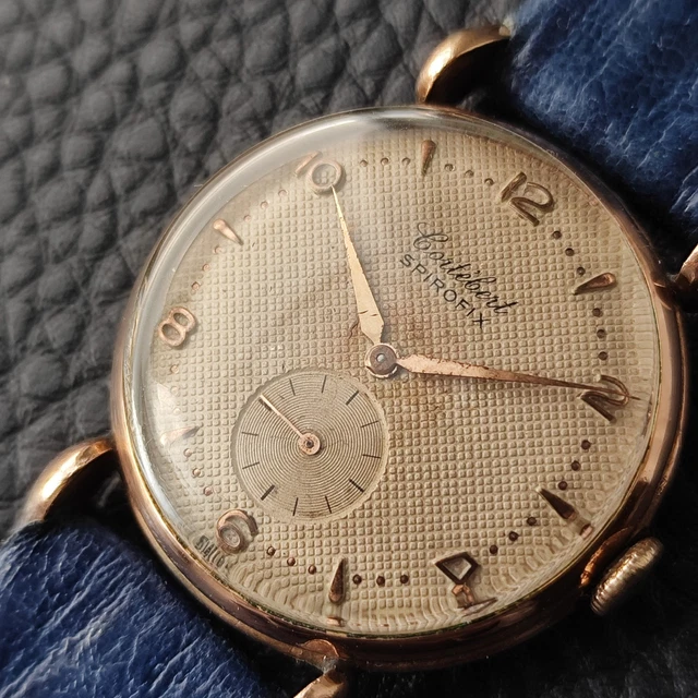 CORTEBERT SPIROFIX WATCH Honeycomb Dial in Tear Drop Lug Case Manual ...