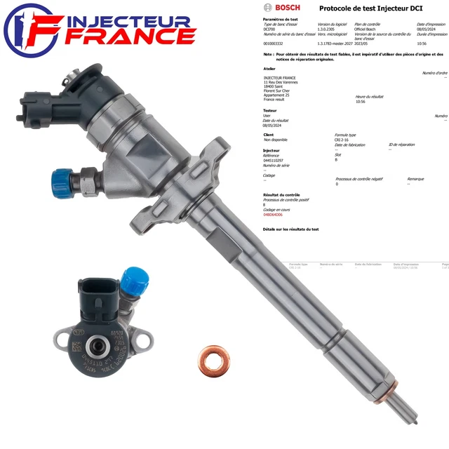 0445110297 INJECTEUR BOSCH Peugeot Citroen C2 C3 Berlingo 1.6 HDI 9662002680 EUR 79,95 - PicClick FR